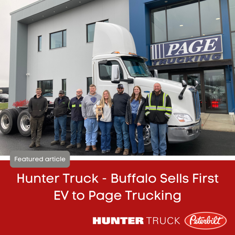 Hunter Truck- Buffalo Sells First EV to Page Trucking - Hunter Truck